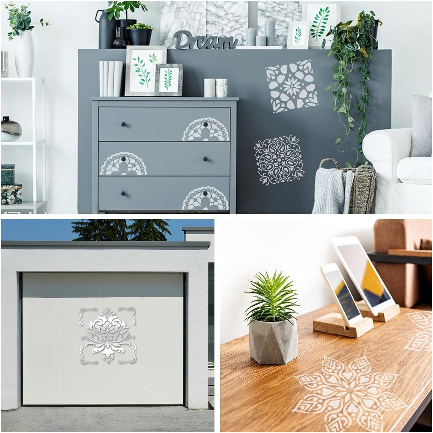 Set 16 sabloane pentru pictura, Daladen, Auriu - eMAG.ro