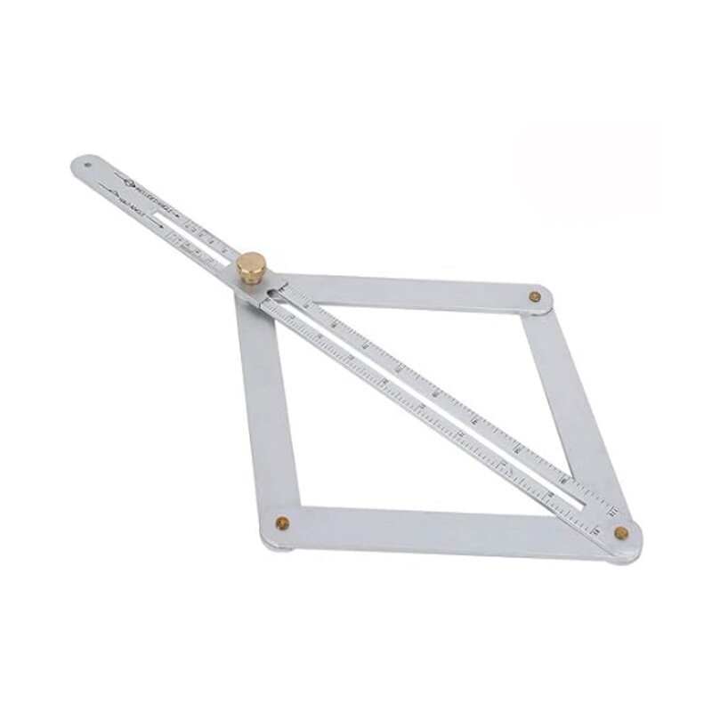 Rigla unghiulara reglabila, Aliaj de aluminiu, Argintiu - eMAG.ro