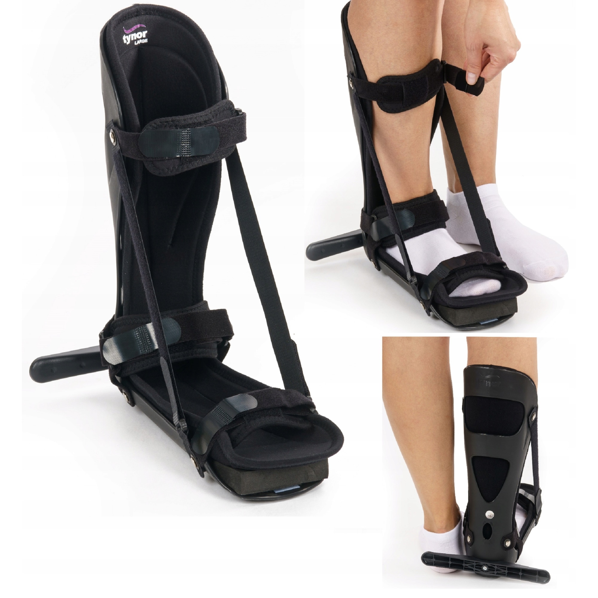 Orteza pentru picior, Tynor, Plastic, Marimea M, Stabilizeaza ...