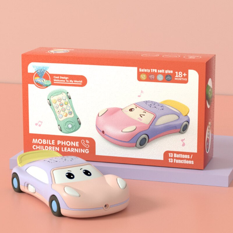 Telefon mobil tip masina, Sunmostar, ABS, 15 x 7.5 x 3.7 cm, Multicolor ...