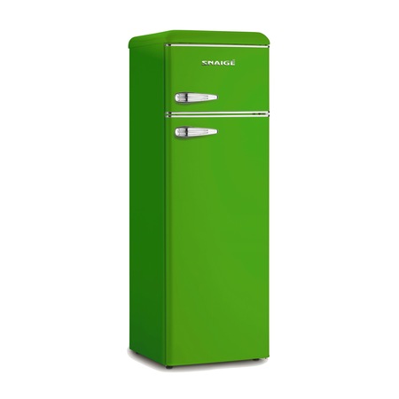 Frigider cu doua usi, Retro, Snaige FR26SM-PRDG0E3, 241 l, Clasa E, H ...
