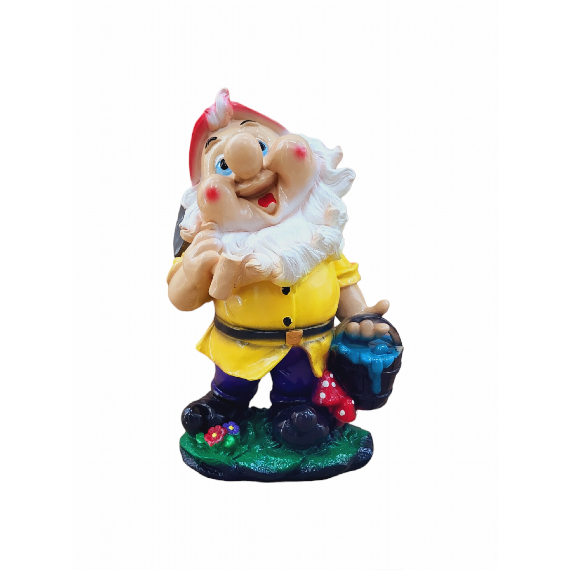 Figurina de gradina pitic cu galeatasi lopata, h32cm - eMAG.ro