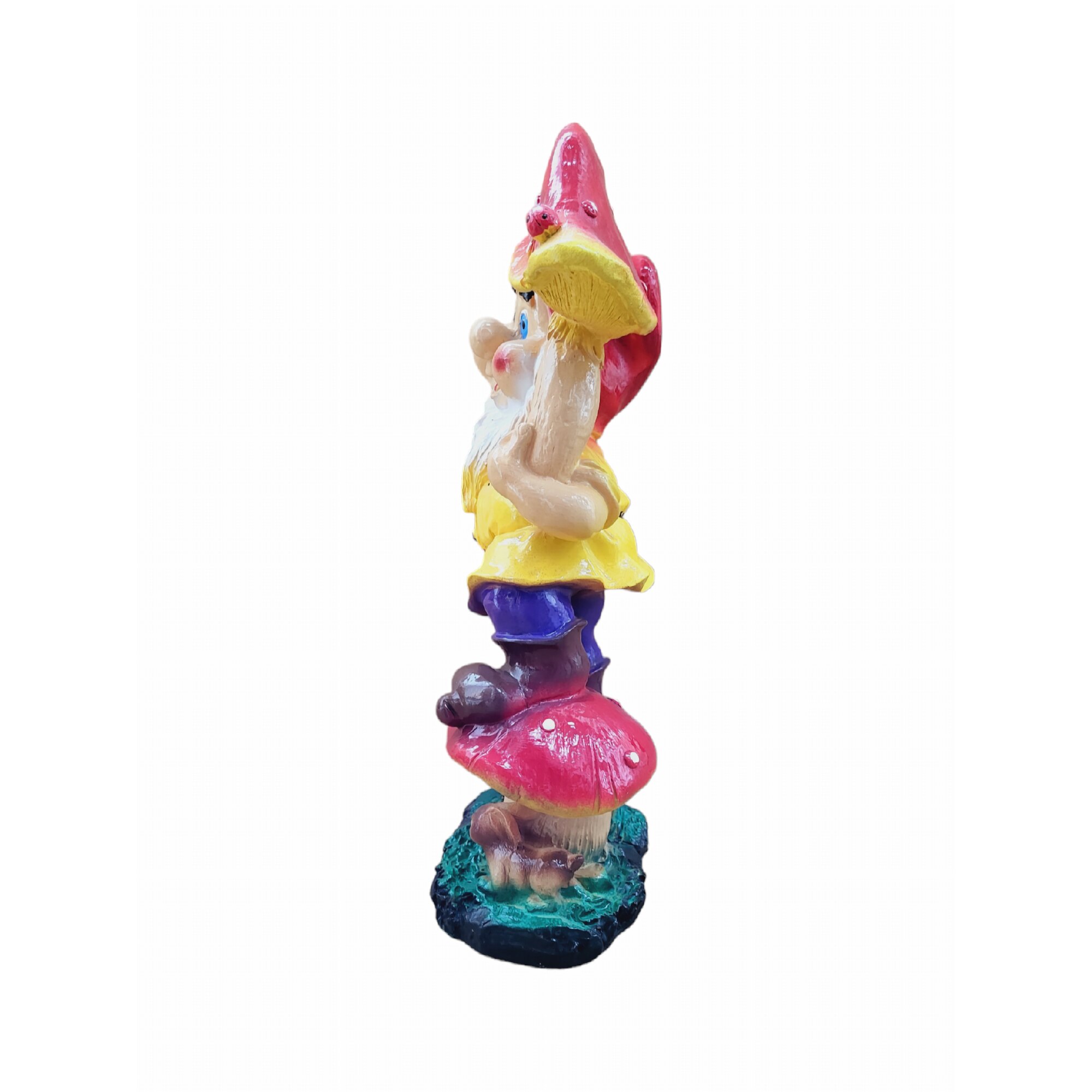 Figurina de gradina pitic welcome, h42cm - eMAG.ro