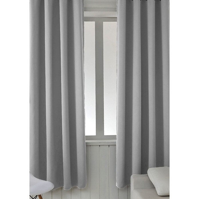 Set 2 bucati draperie SereDesign material tip Blackout culoare Grej ...