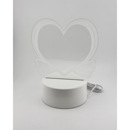 Panou decorativ cu forma inima cu creion, luminat - eMAG.ro