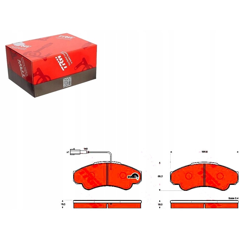 Set placute frana pentru Citroen Jumper/Fiat Ducato/Peugeot Boxer, Trw ...