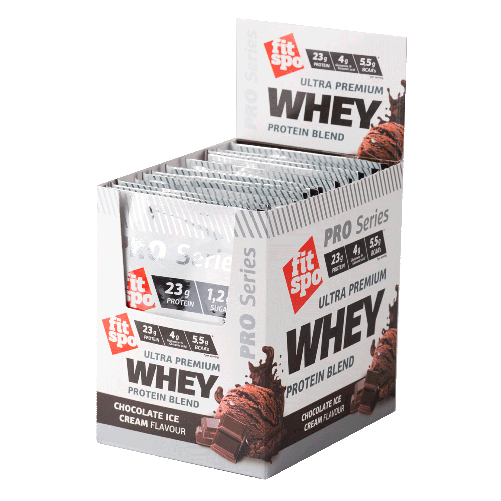 Суроватъчен протеин на прах FitSpo Pro 23g протеин, Шоколадов сладолед ...