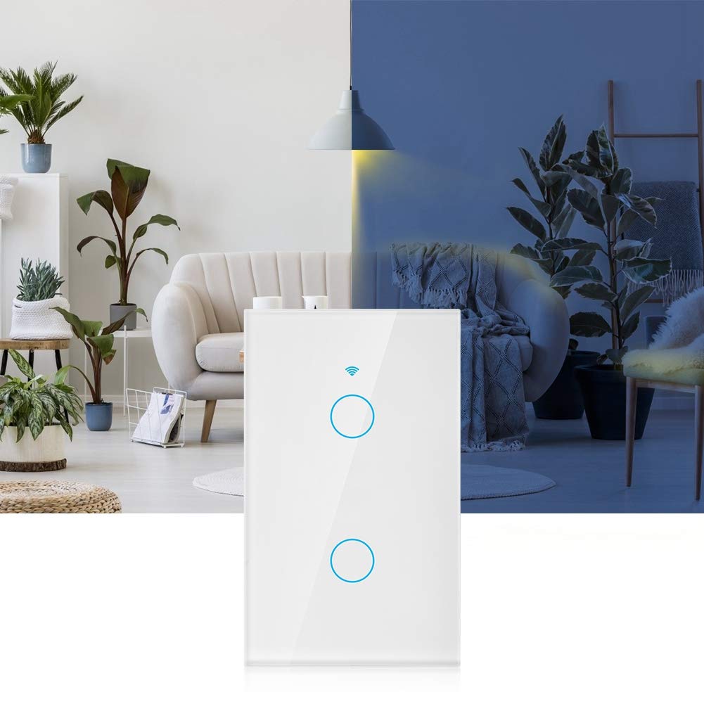 Смарт WiFi сензорен ключ, Единичен, Съвместим с Alexa, Google home ...