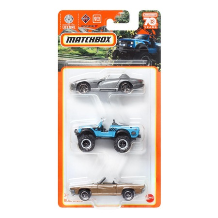 Set 3 Masinute Metalice - Matchbox, Blue Highways III, 1:64 - eMAG.ro
