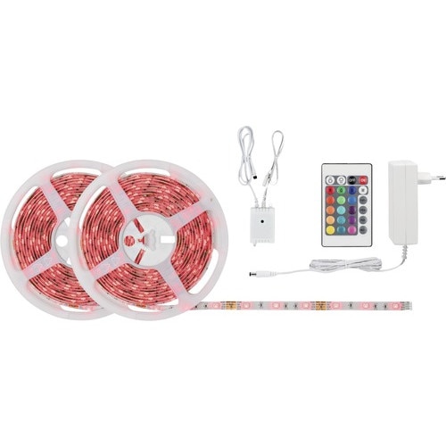 Banda Led Rgb Simpled 10m 28w, Incl. Telecomanda & Alimentator - eMAG.ro