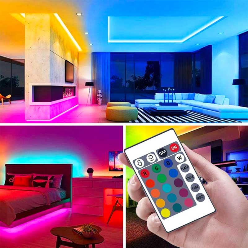 Kit Banda Led RGB cu Bluetooth - 5 metri - eMAG.ro