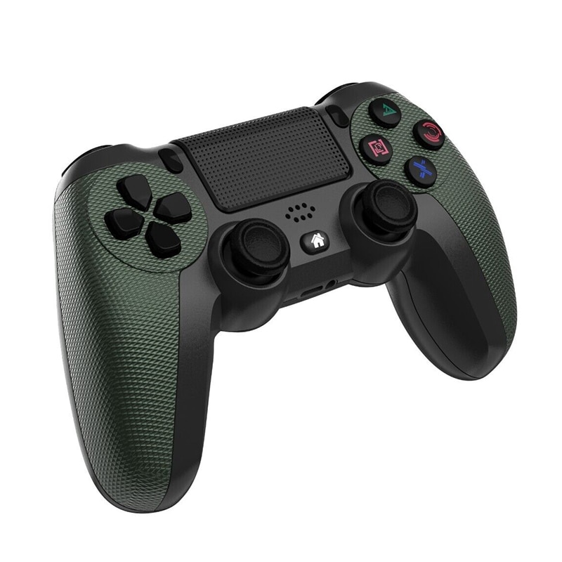 Controler Wireless PS4 VIELLAN, Dubla vibratie, Verde - eMAG.ro