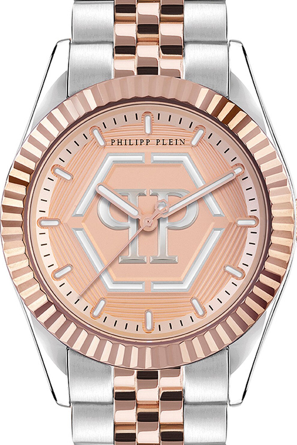 Philipp Plein, Ceas cu trei indici, Argintiu, Roz Gold - eMAG.ro