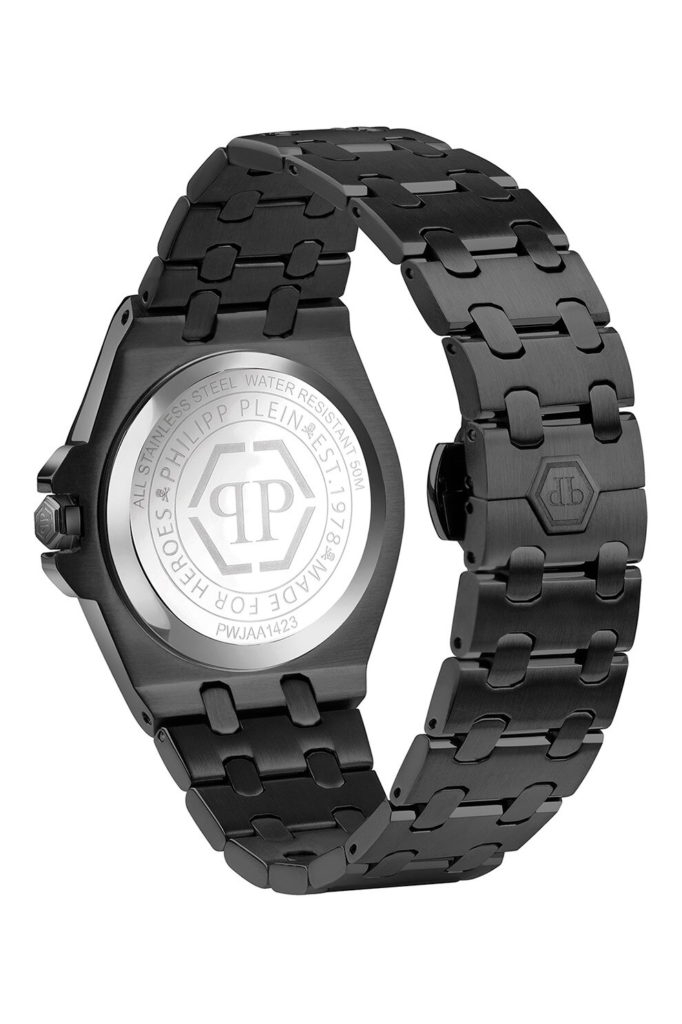 Philipp Plein, Ceas analog cu cristale, Negru - eMAG.ro