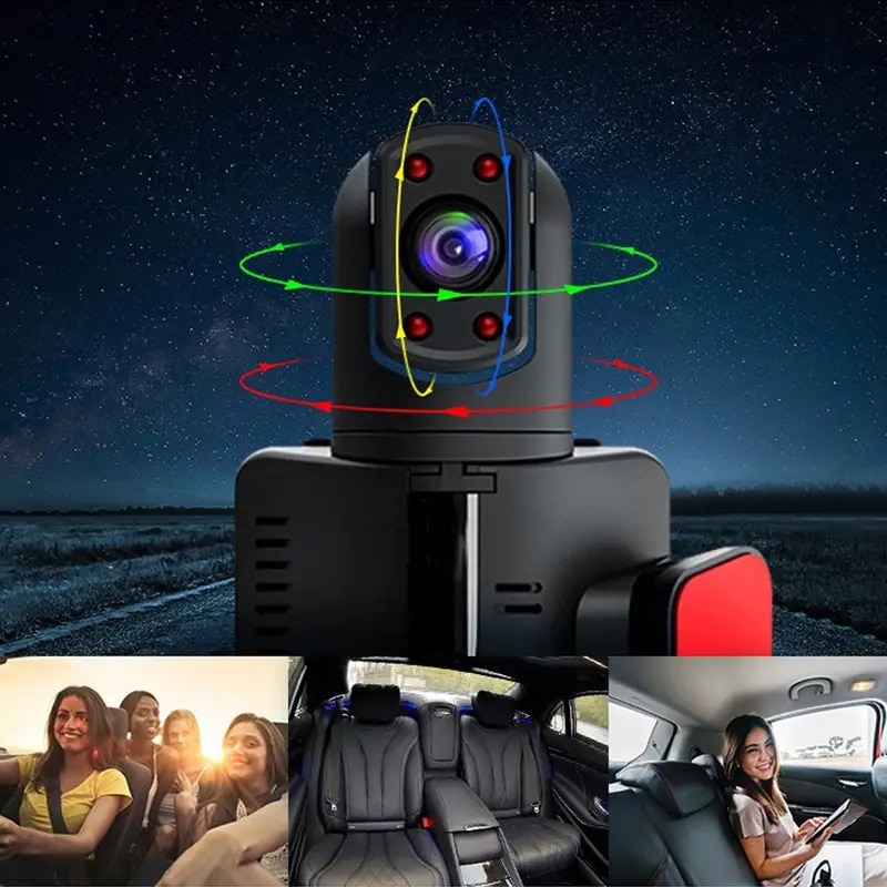 Camera auto de bord, full HD, 1080P, 2 camere, ecran IPS de 3, 5 inch ...