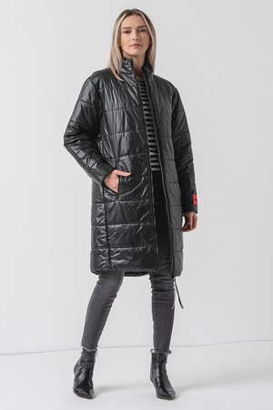 HUGO, Geaca relaxed fit matlasata Fantoma, Negru, S - eMAG.ro