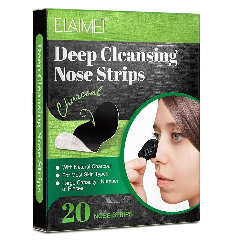 Set 20 Plasturi pentru Punctele Negre de pe nas, Carbune Activ, Elaimei ...