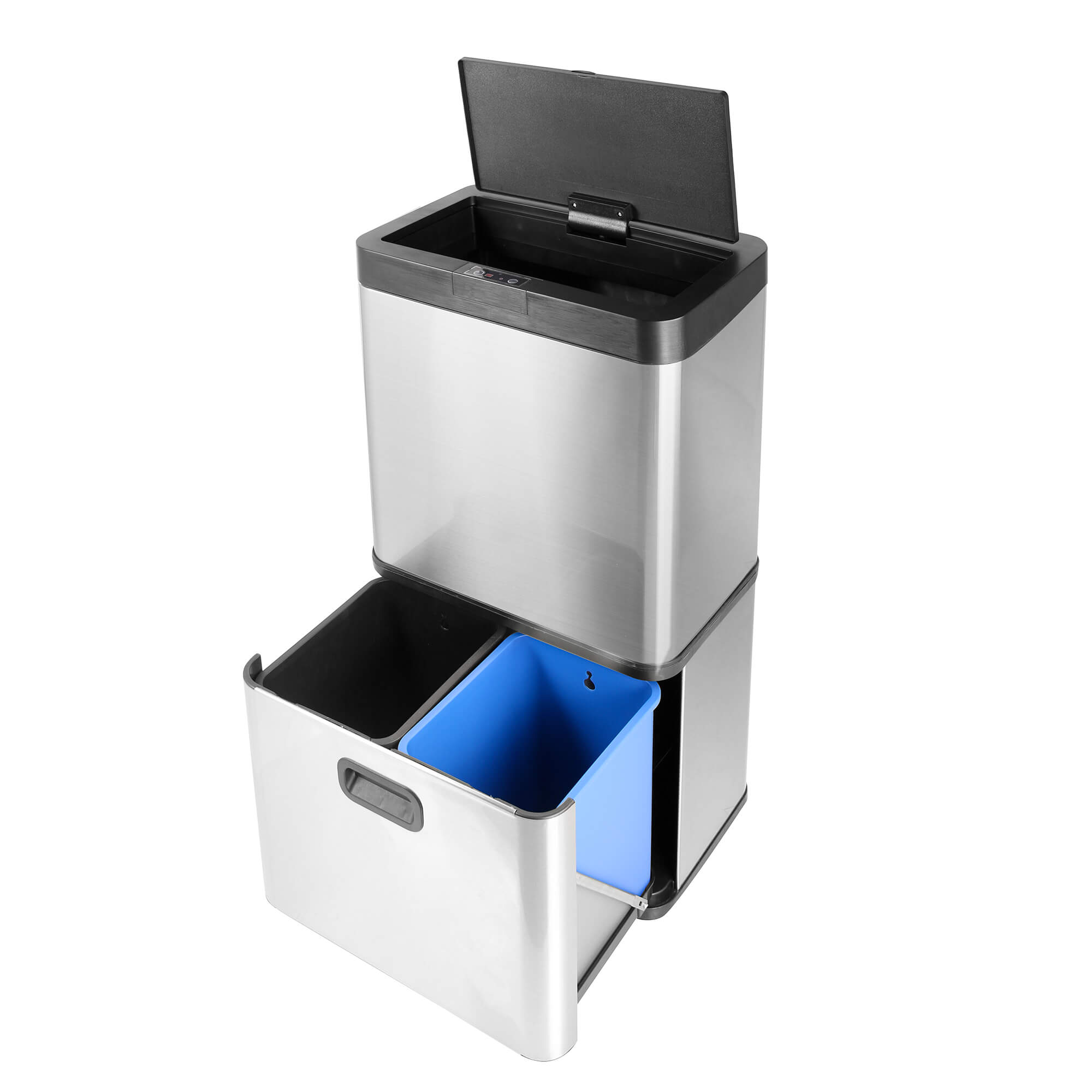 Cos de gunoi inteligent cu senzor infrarosu, TurboTronic TT-iBIN60 Capacitate 60 l, 3 ...