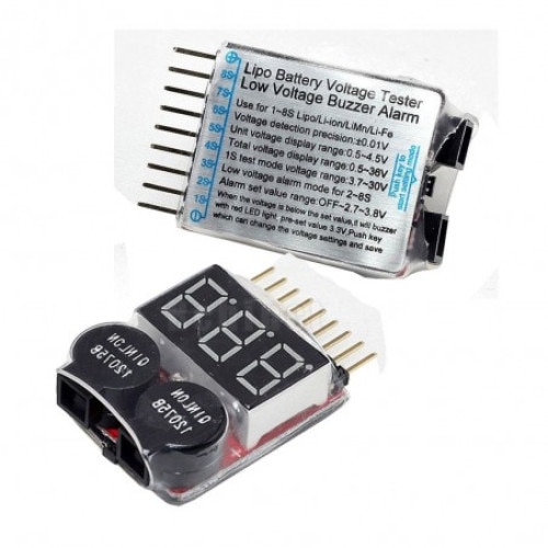 Detector Avertizor voltaj scazut acumulatori, LiPo, Li-Ion, Buzzer (2s ...