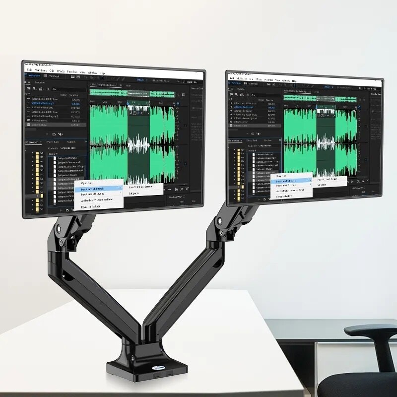 Suport monitoare, Zeno, VESA 75x75 mm, Negru - eMAG.ro