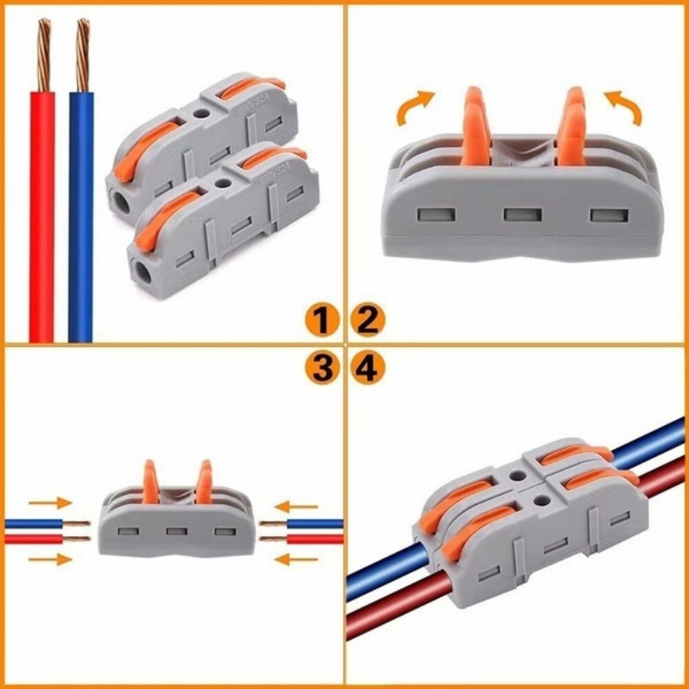 Set 34 conectori de cabluri, X Autohaux, Policarbonat, Gri - eMAG.ro