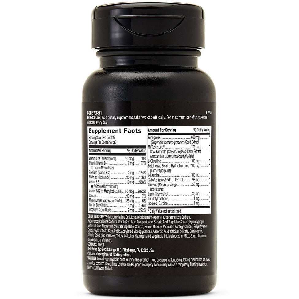 GNC Men's Healthy Testosterone, Formula pentru Nivel Optim si Sanatos ...