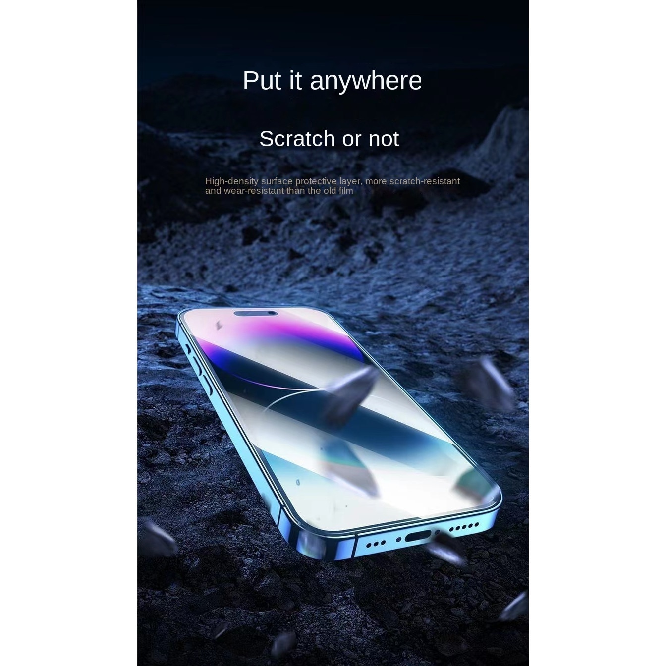 Folie protectie ecran, Sticla securizata, Pentru iPhone 15, Transparent ...