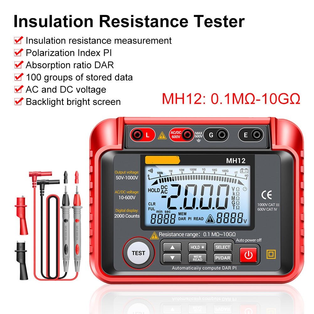 Multimetru, 10GΩ, rosu - eMAG.ro
