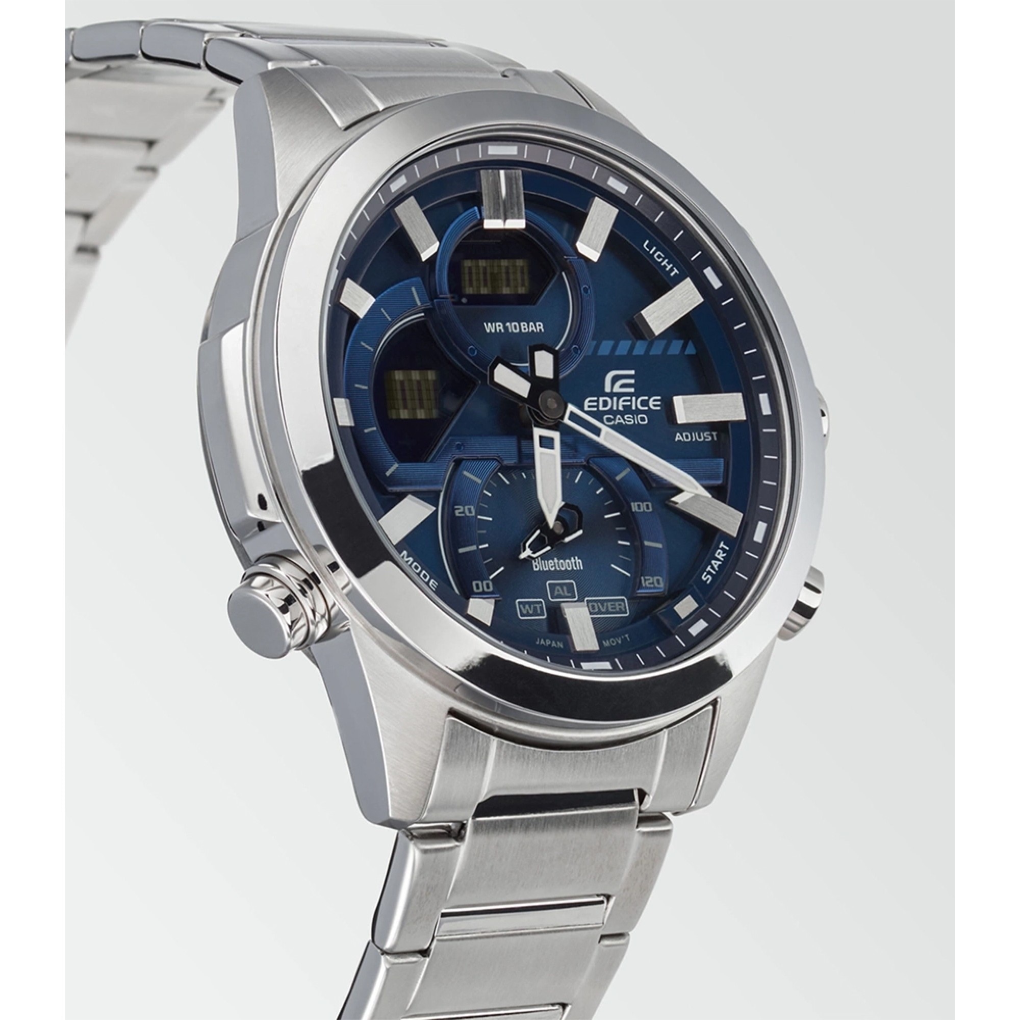 Мъжки часовник Casio Edifice ECB-30D-2AEF Quartz, Сребрист - eMAG.bg
