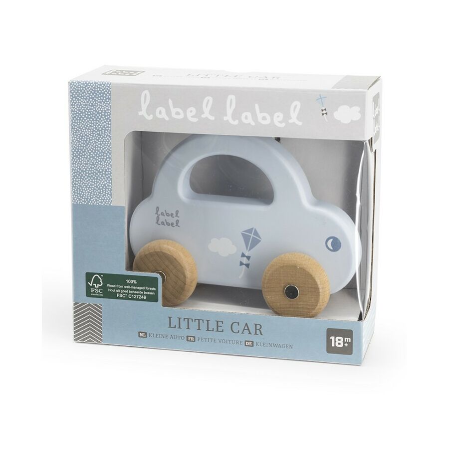 Masina mica bebe, Label Label, Albastru - eMAG.ro