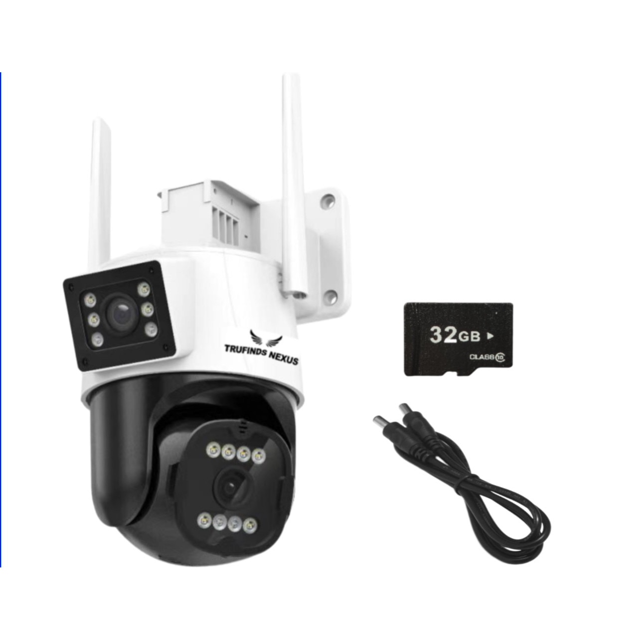 Camera de Supraveghere Dubla Rotativa 360° WIFI 6MP Ultra HD, Exterior ...