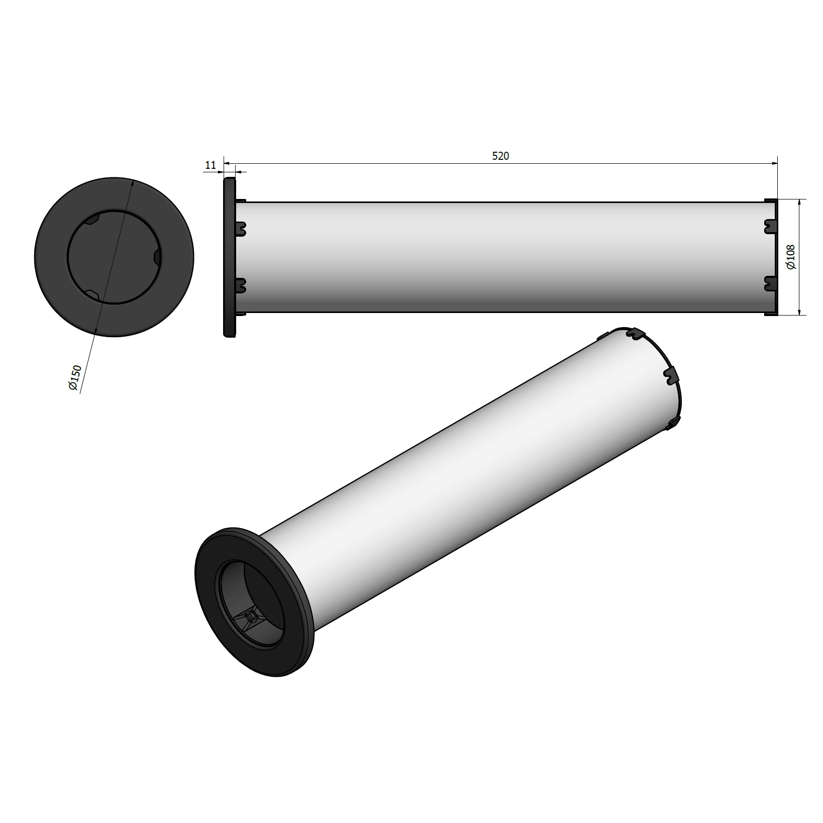 Dispenser incastrabil pentru pahare de carton 6oz - eMAG.ro