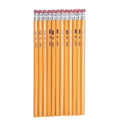 Set de 12 Creioane Grafit cu Radiera Incorporata - Perfecte pentru ...