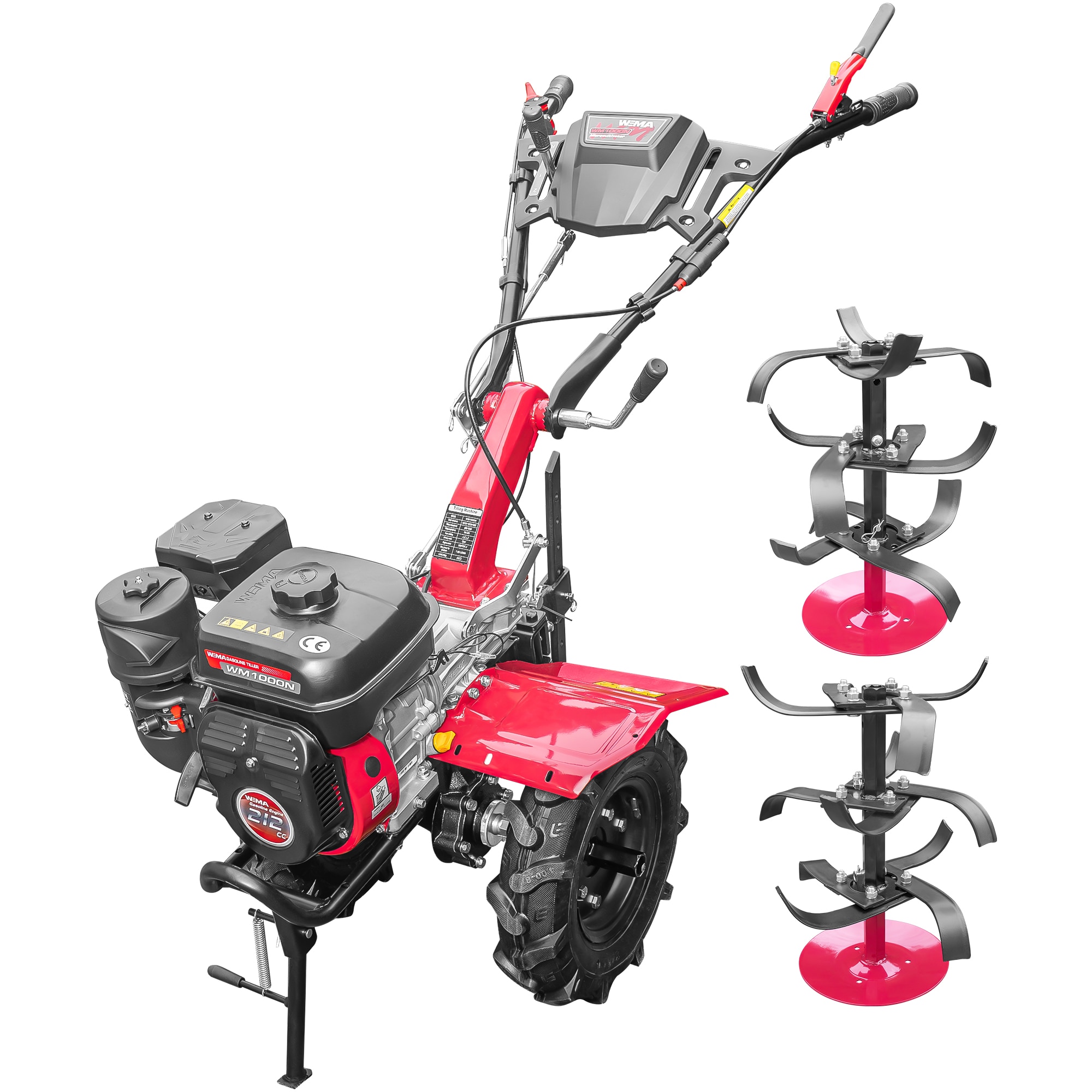 Motocultor Weima WM 990 (1000N), motor 7 CP, viteze 2+1, latime lucru 80 cm, freze, roti 4.00-8 ...