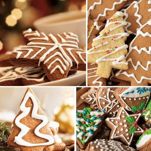 Set de 4 forme pentru biscuiti pentru Craciun, XMASCUTS - eMAG.ro