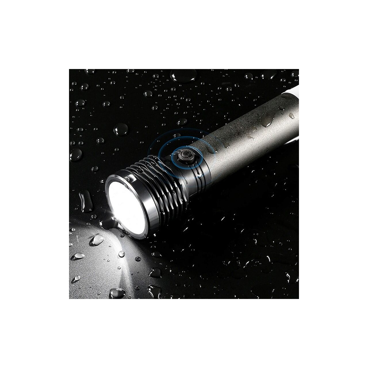 Lanterna led cu acumulator, Philips 100 lm, raza 60 m, Aluminiu, 3 W ...