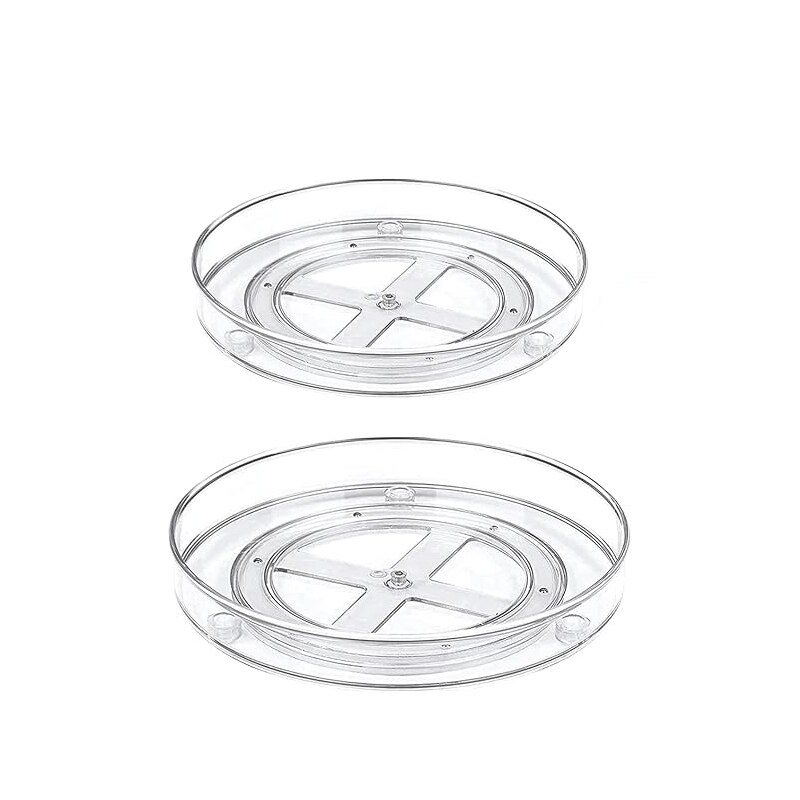Set de 2 placi rotative, Plastic, Transparent - eMAG.ro
