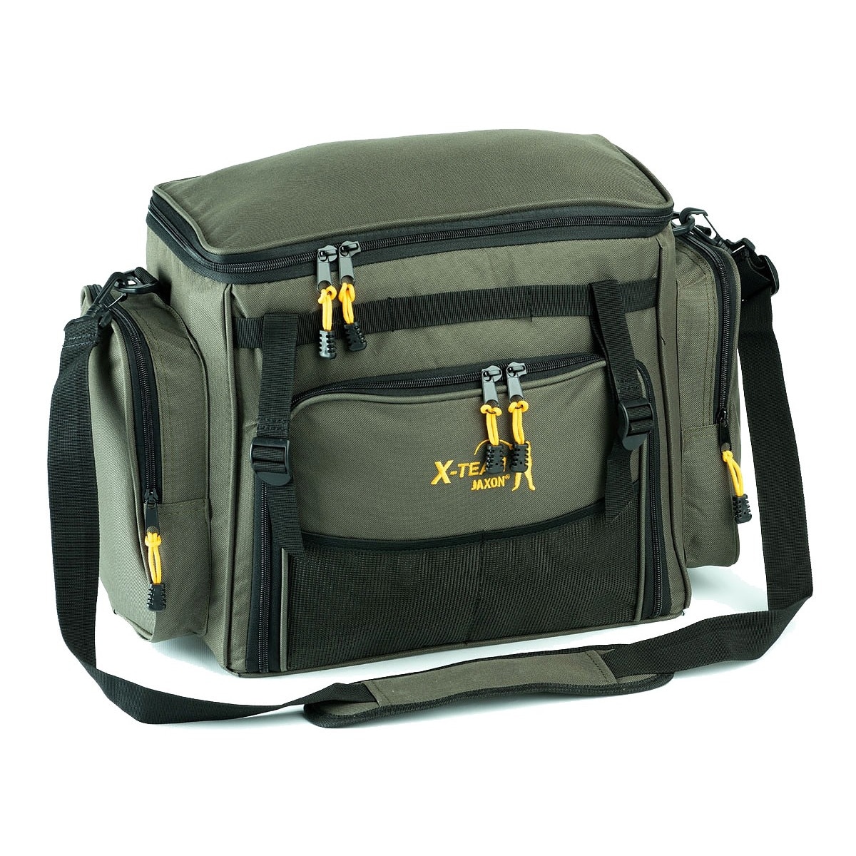 Geanta de pescuit, Jaxon, 48x25x34 cm, Verde/Negru - eMAG.ro