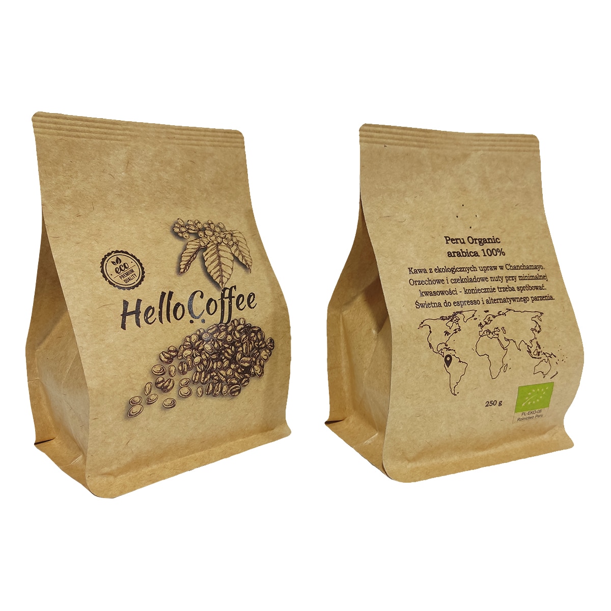 Cafea boabe espresso, Organic, 100% Arabica, 500 g - eMAG.ro