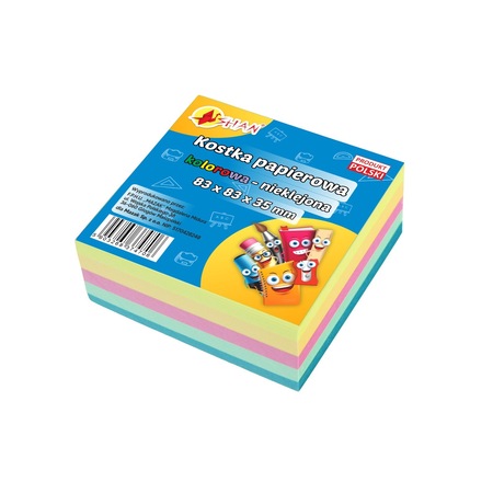 Cub de hartie colorat, Shan, nelipit, 83x83x35mm - eMAG.ro