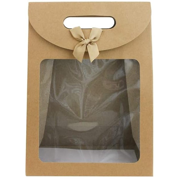 Set 20 de pungi cadou, ComResi®, Hartie, Maro - eMAG.ro