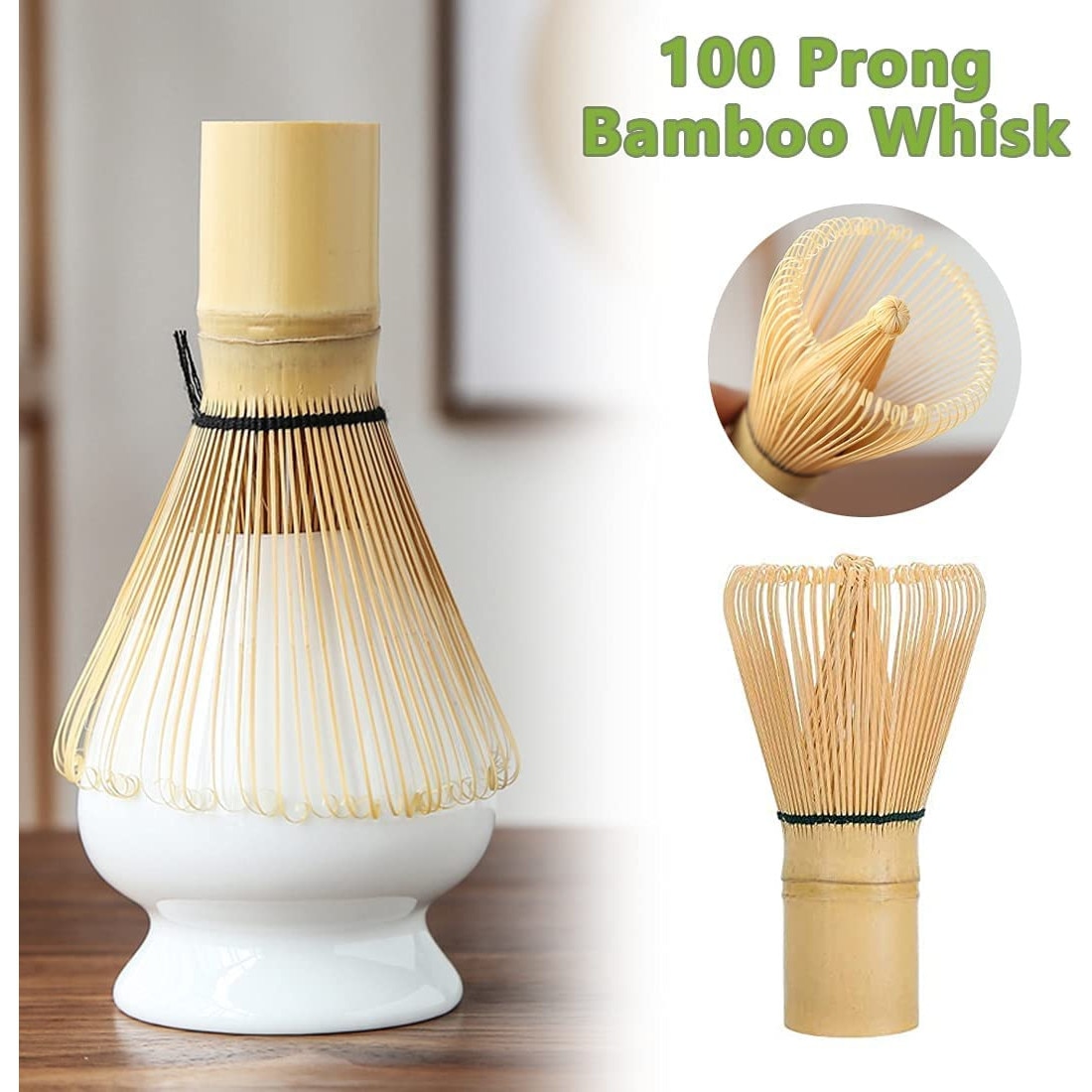 Set de ceai japonez Matcha 4 piese, WALALLA, Alb - eMAG.ro