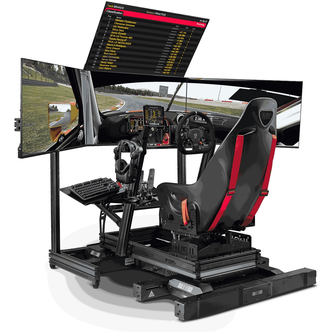 Cockpit Racing Simulator Next Level Racing F-GT Elite Wheel Plate ...