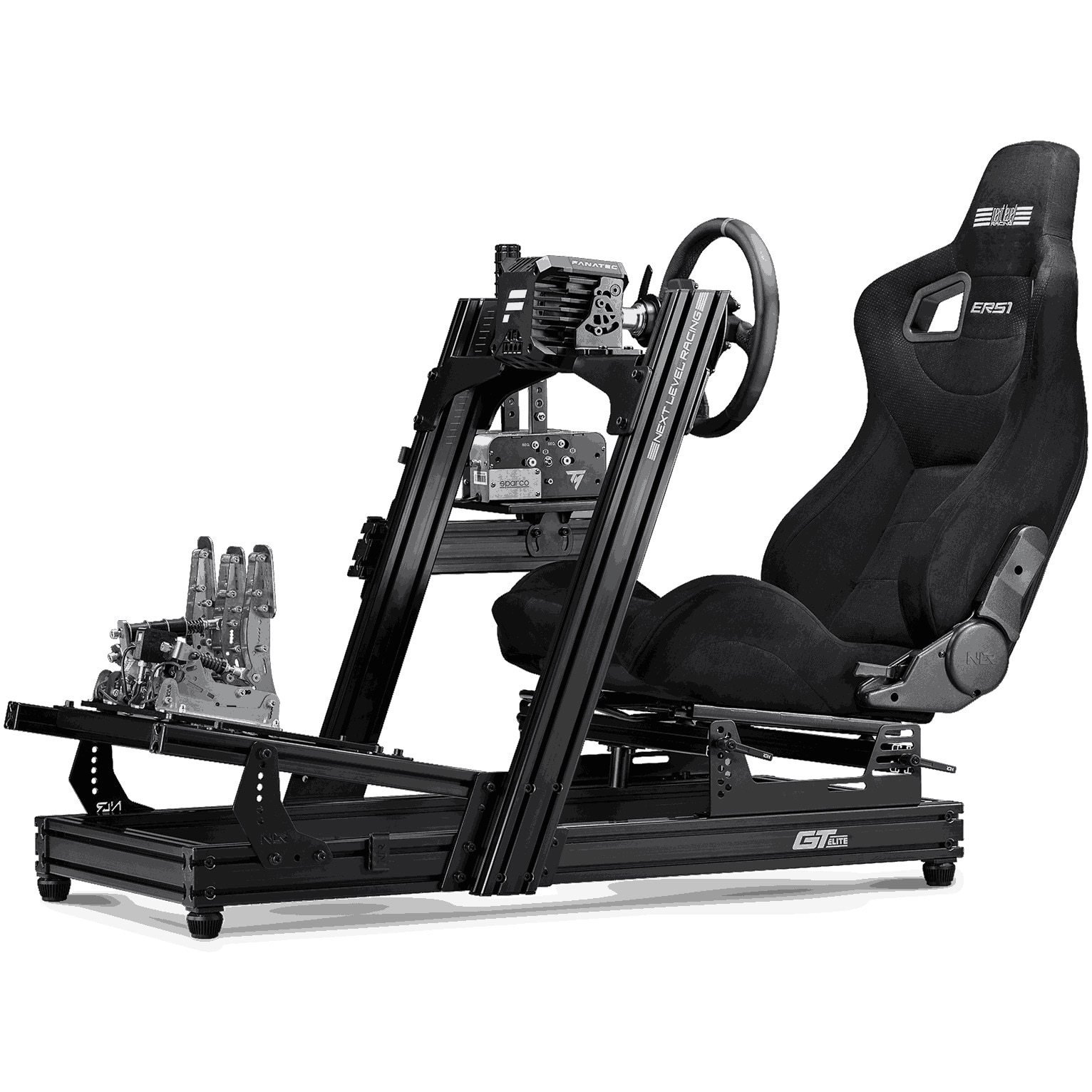 Cockpit Racing Simulator Next Level Racing GT Elite Front and Side ...