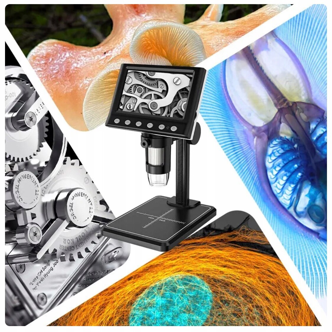 Microscop digital, Rosfix, Negru, 4.3" - eMAG.ro