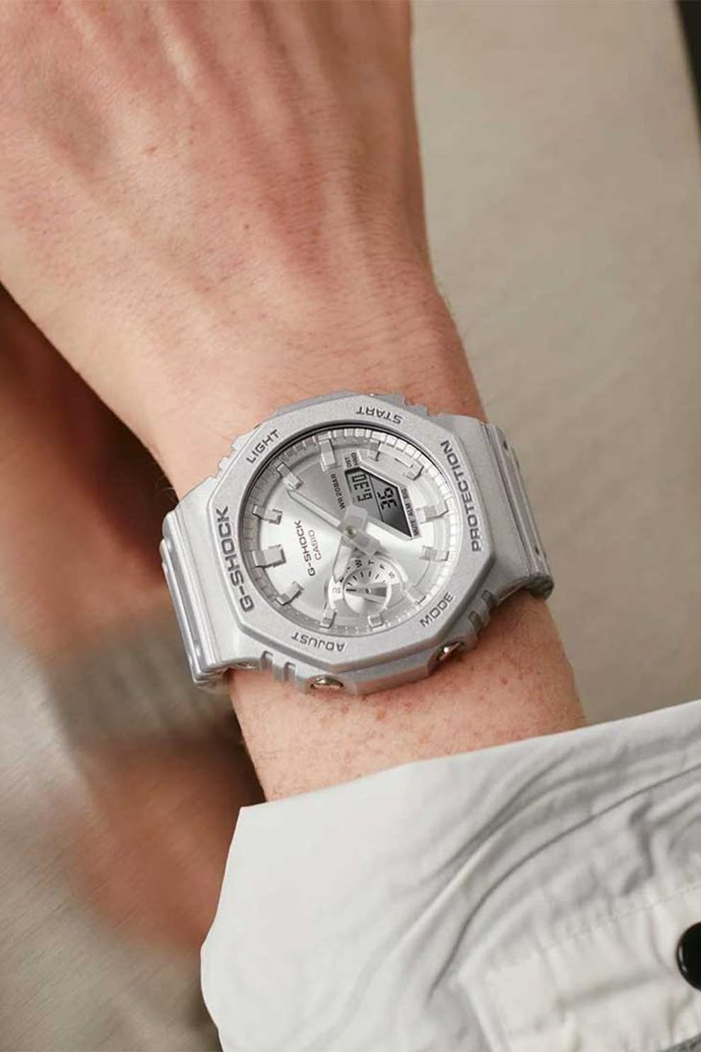 Casio, Ceas digital analog G-Shock, Gri deschis - eMAG.ro