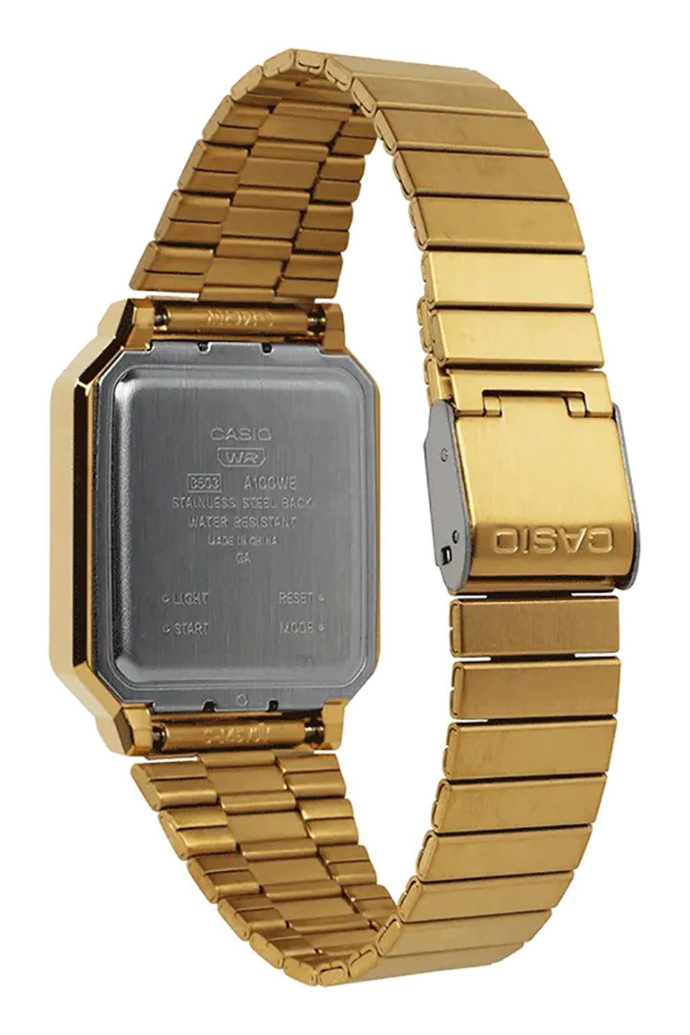 Casio, Ceas digital cu bratara metalica, Auriu - eMAG.ro