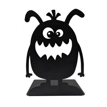 Suport de carte Monstru, Otel, 155 x 110 mm, Negru mat - eMAG.ro