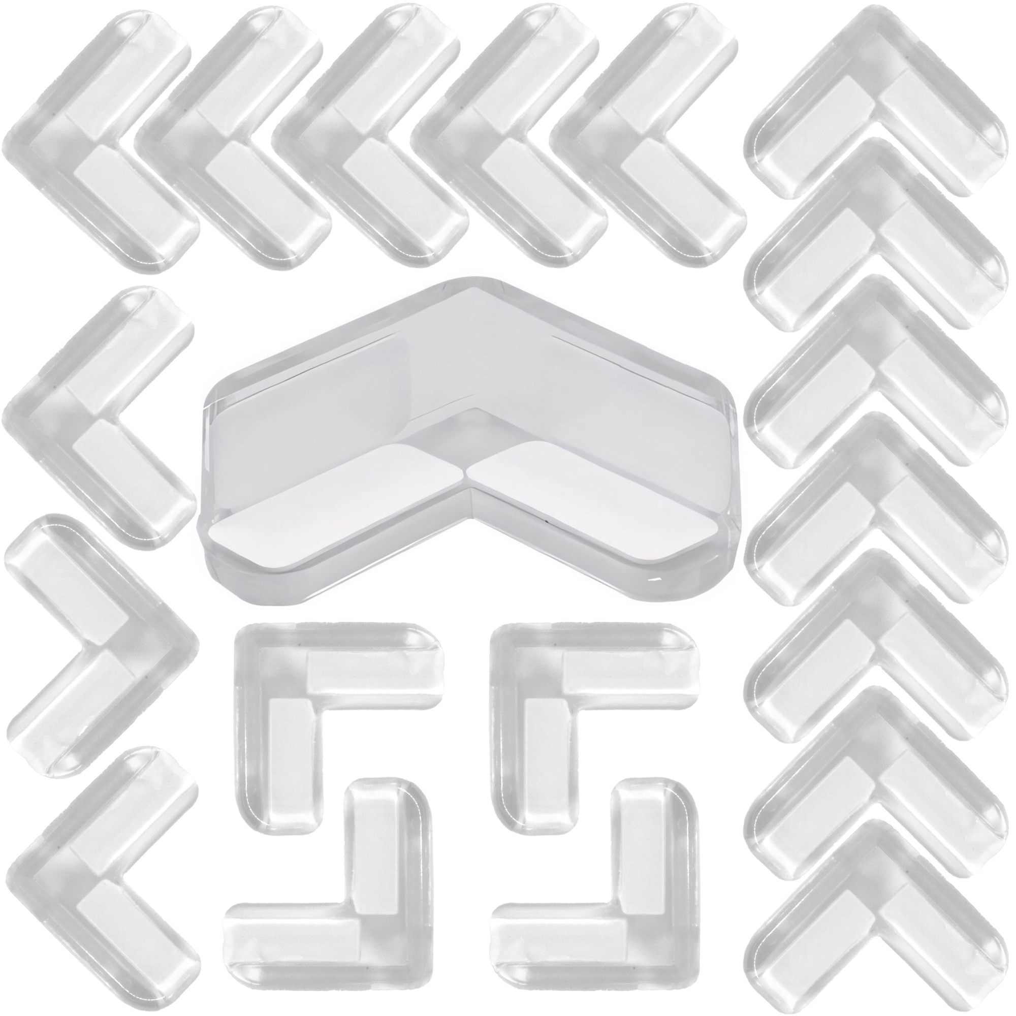 Set 20 Coltare pentru Protectia Copiilor la Colturile Mobilei, forma de ...