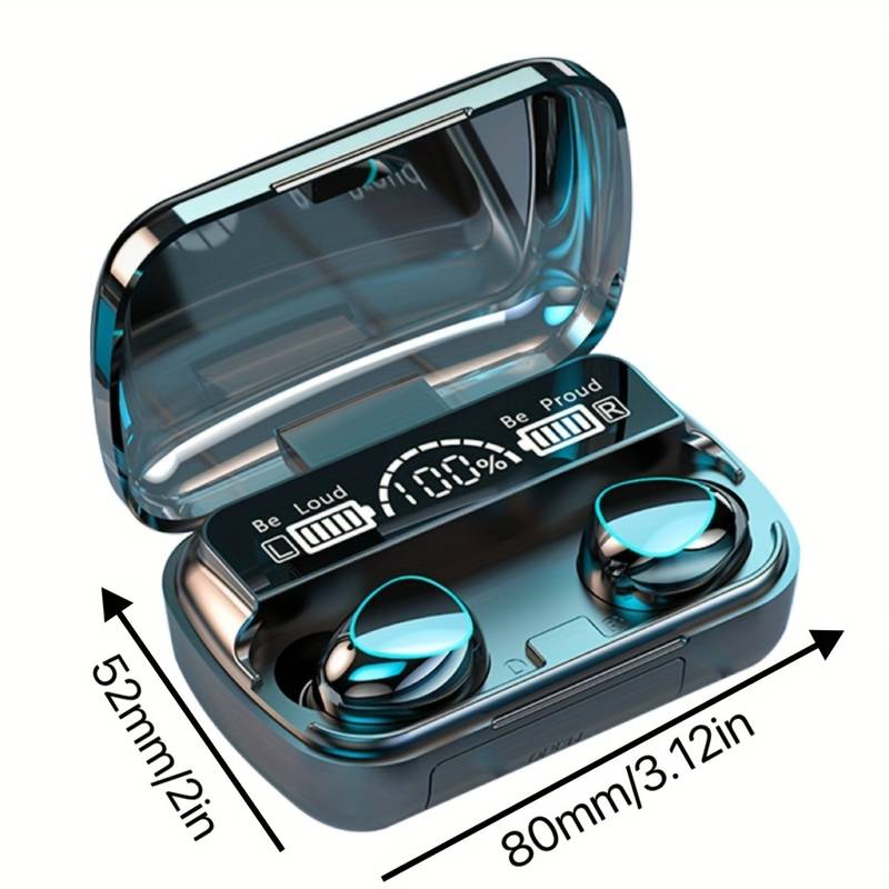 Casti Wireless M10 TWS, Bluetooth 5.1, Waterproof IPX-5, Anulare Zgomot - eMAG.ro